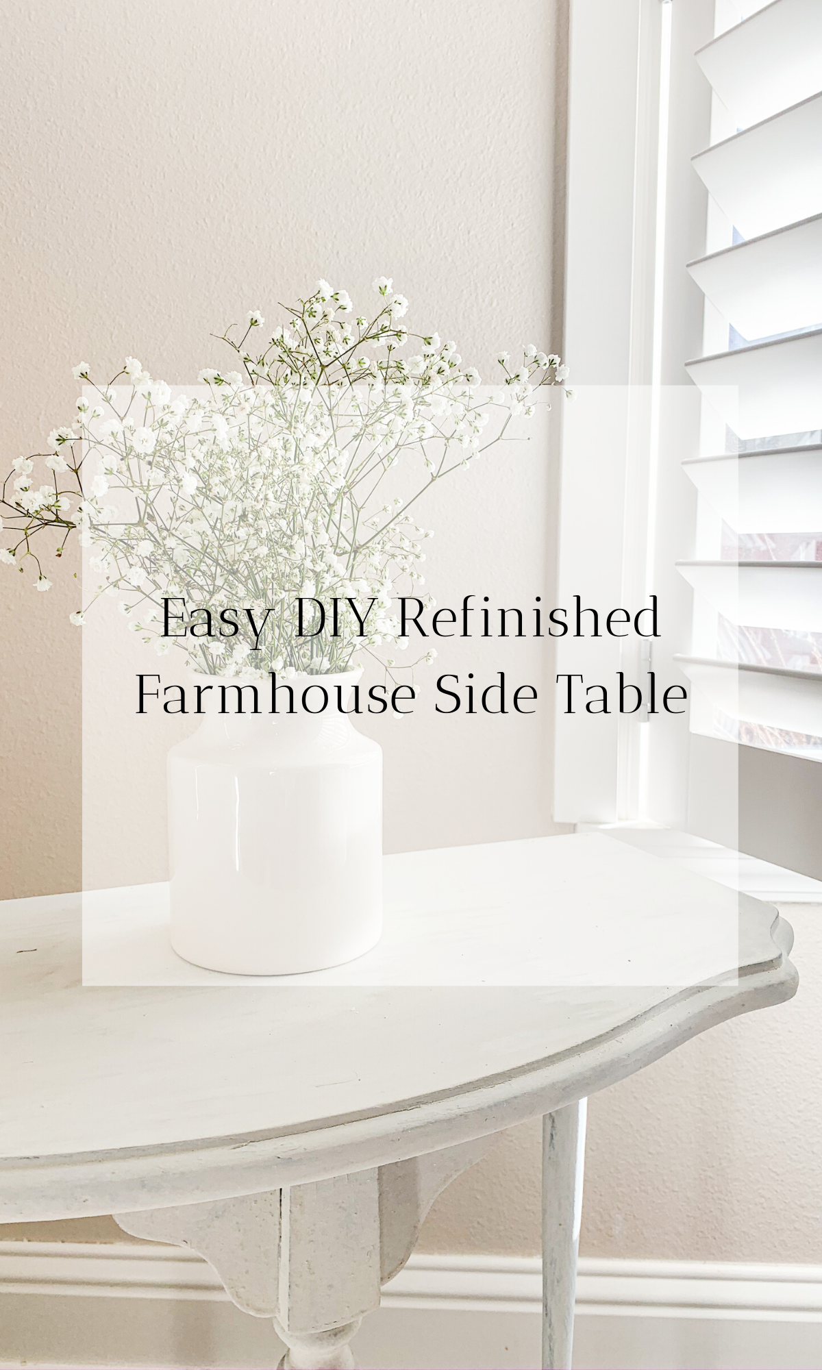How to Refinish Wood: DIY Refinished Side Table - The Duvall Homestead
