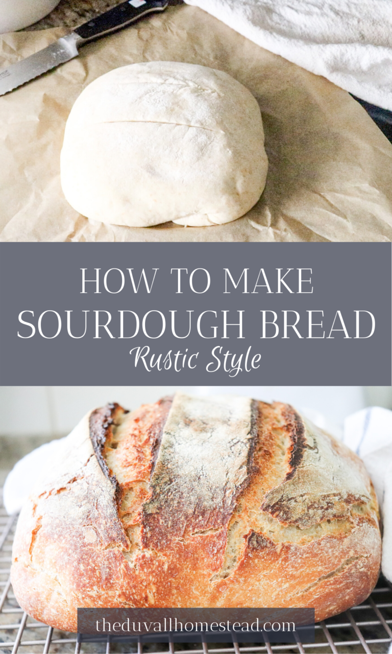 Rustic Sourdough Bread for Beginners - The Duvall Homestead