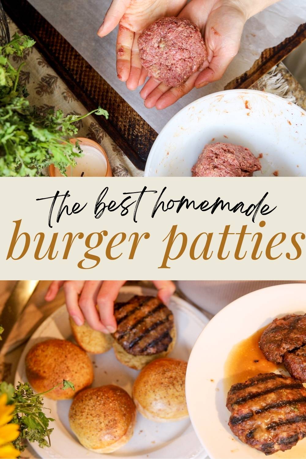 Easiest & BEST Homemade Burger Patties - The Duvall Homestead