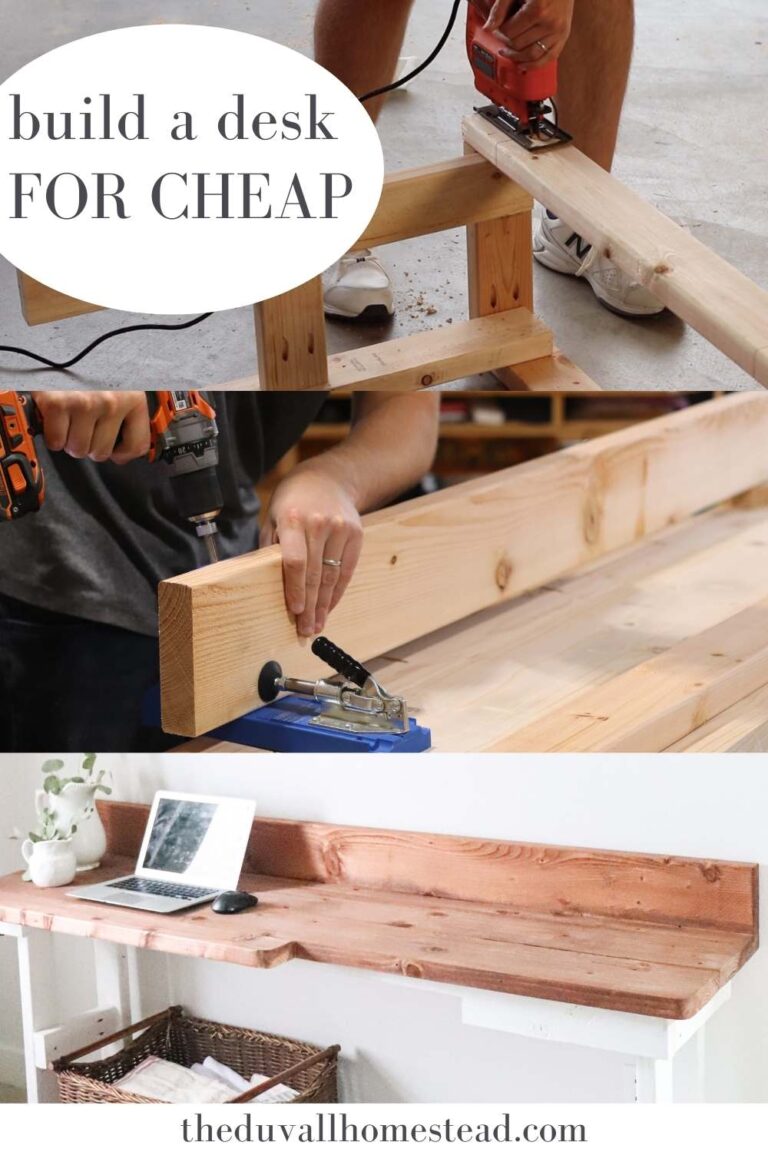 Build a DIY Computer Desk under $50 - The Duvall Homestead