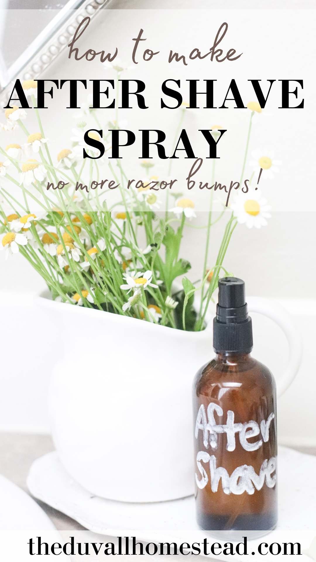 How to Make Homemade After Shave Spray - The Duvall Homestead