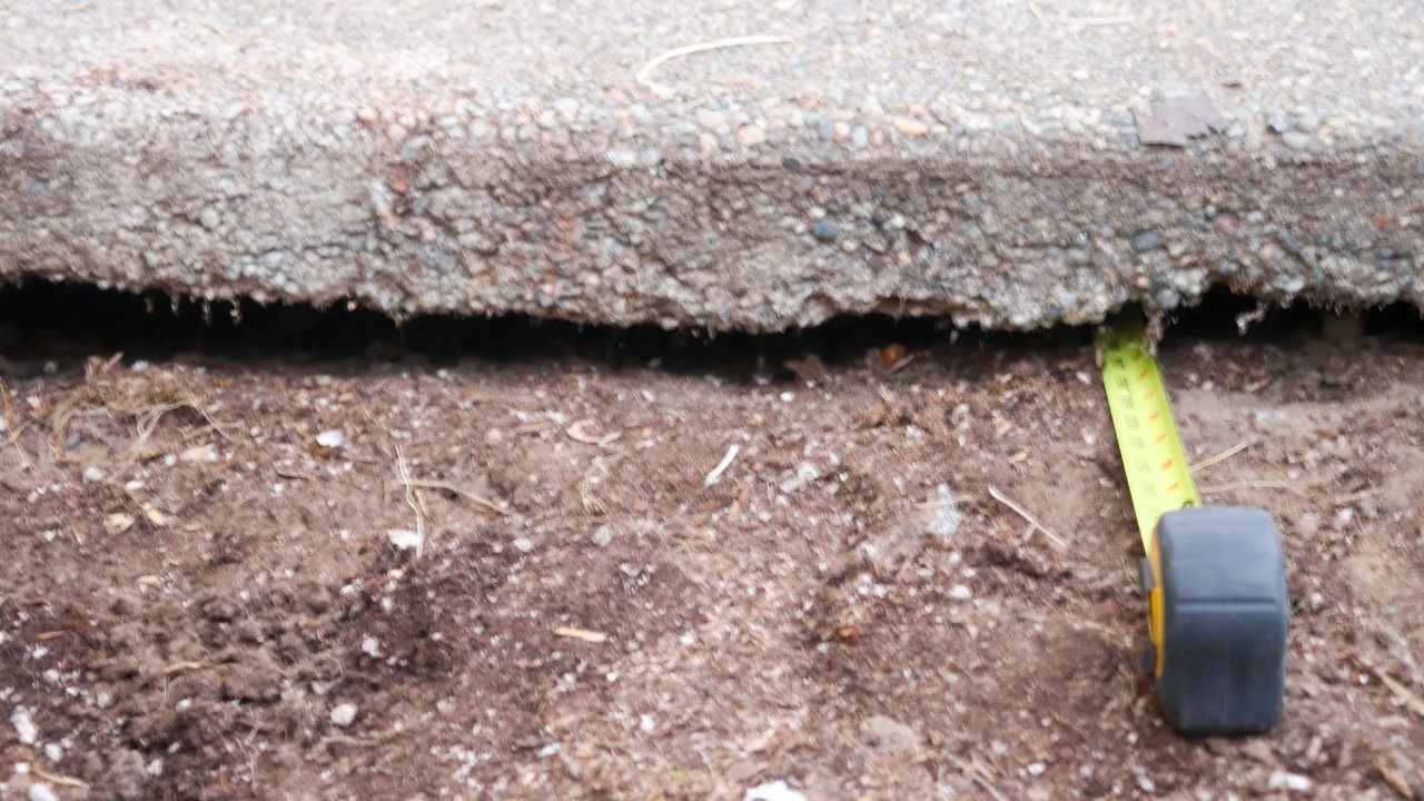 How to Fix Erosion Under Concrete Slab - The Duvall Homestead