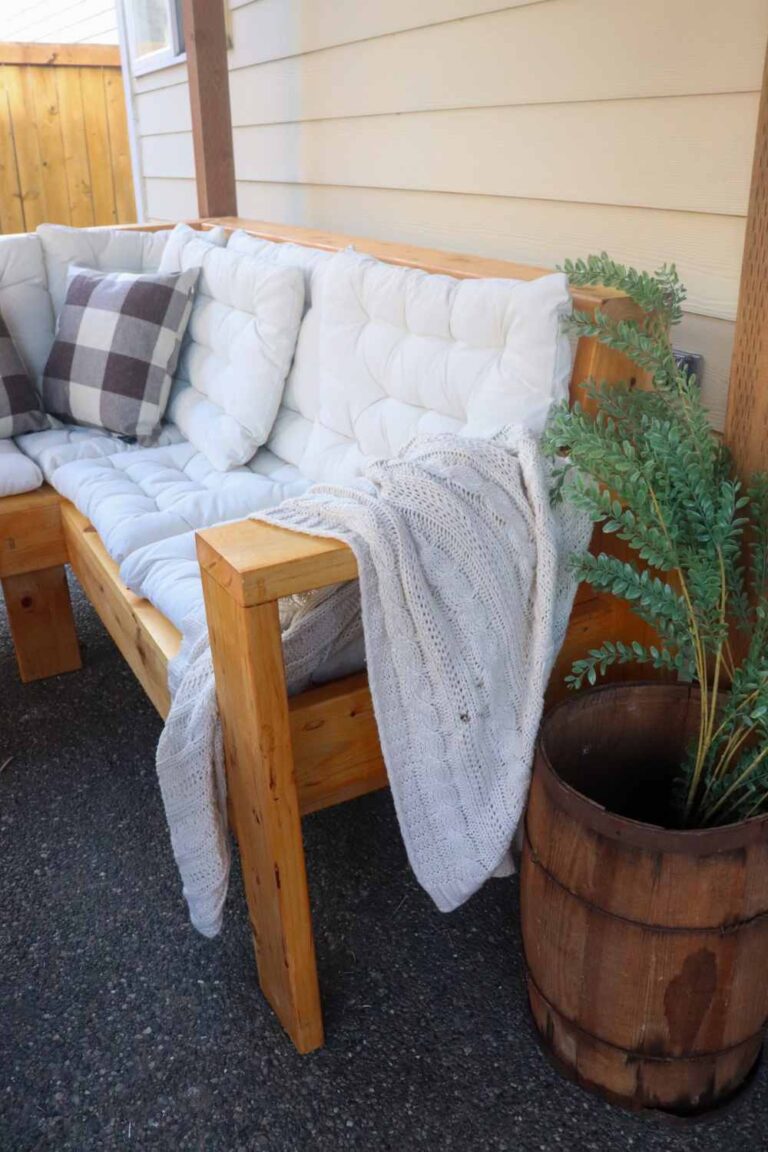 DIY Outdoor Sectional Couch - The Duvall Homestead