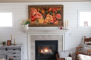 How to Mount the Samsung Frame TV above Fireplace - The Duvall Homestead