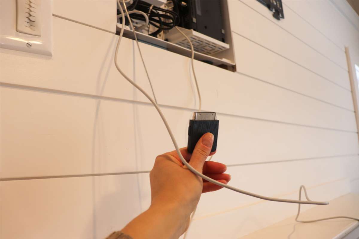 How to Mount the Samsung Frame TV above Fireplace - The Duvall Homestead