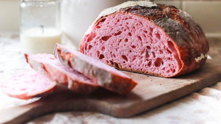 Pink Sourdough Bread - The Duvall Homestead