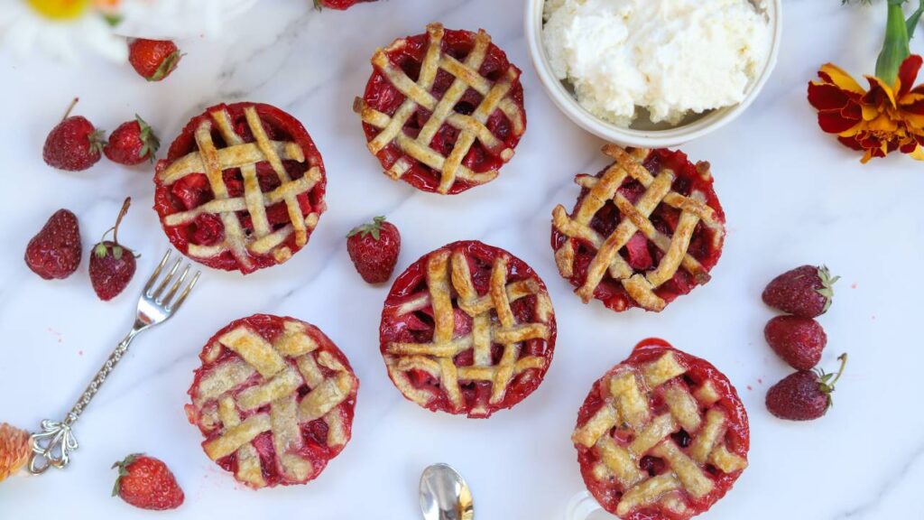 Mini Strawberry Pies - The Duvall Homestead