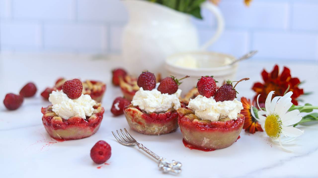 Mini Strawberry Pies - The Duvall Homestead